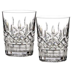 waterford lead crystal lismore double old fashioned, set of 2,12 fluid ounce