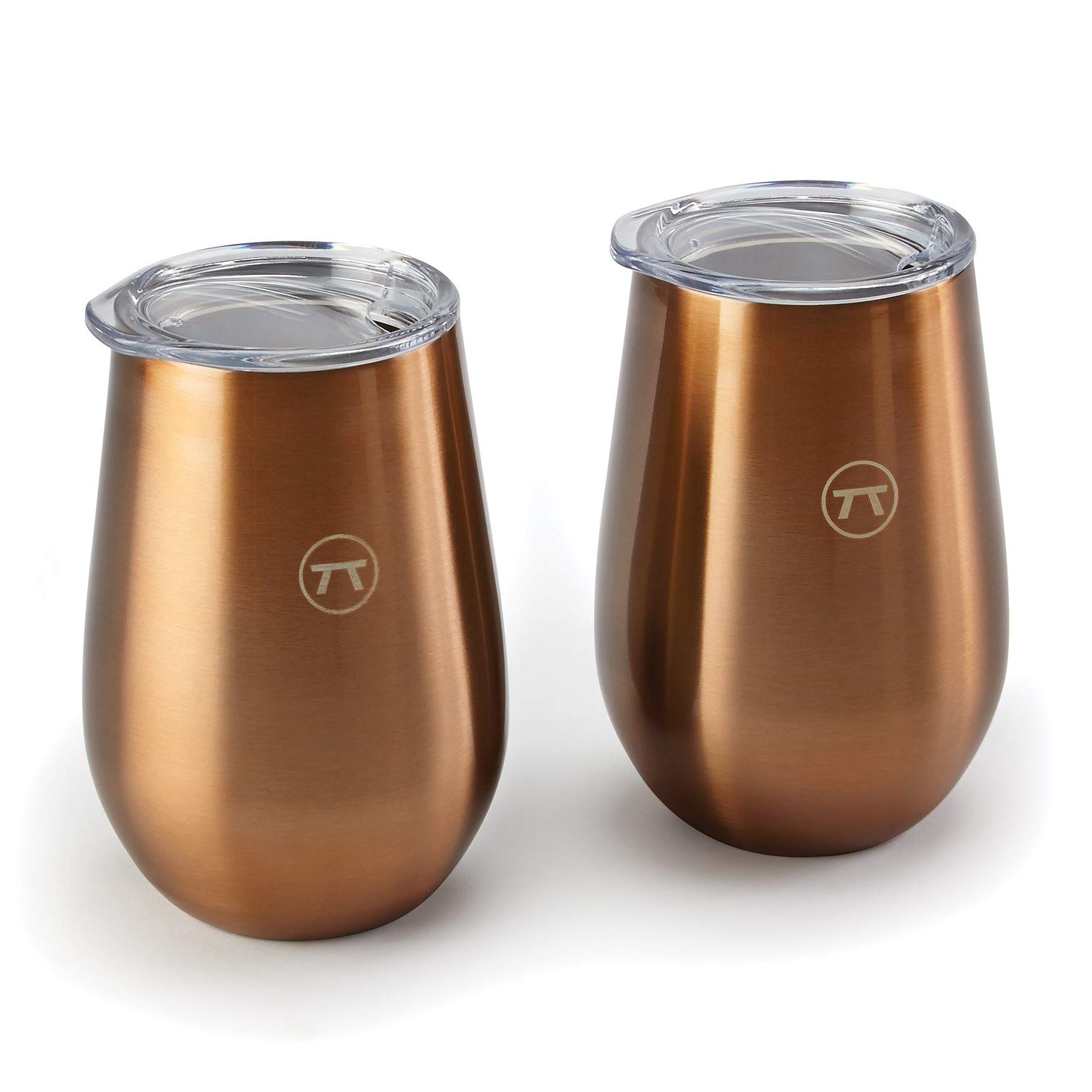 Outset, 2 Count (Pack of 1), Copper Double Wall Drink Tumbler