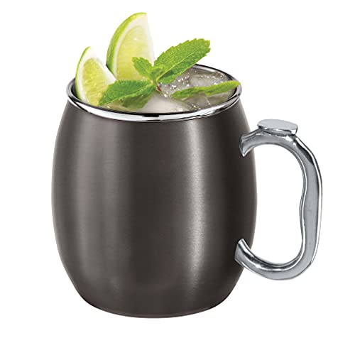 Oggi Stainless Steel Moscow Mule Mug - 20 oz, Slate Grey