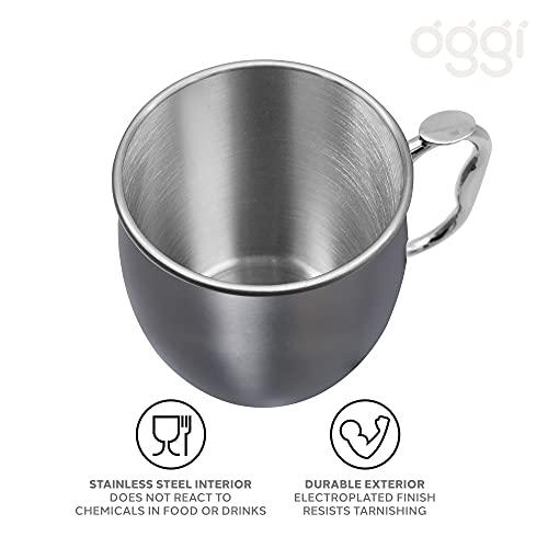 Oggi Stainless Steel Moscow Mule Mug - 20 oz, Slate Grey