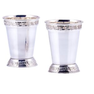 old dutch mint julep cups (set of 2), 12 oz., silver