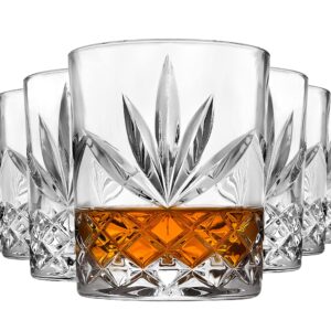 Godinger Whiskey Glasses, Old Fashioned Whiskey Glass, Drinking Glasses for Scotch, Cocktails, Water, Juice - Set of 8