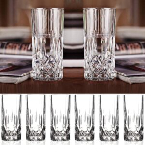 Crystal Highball Glasses, Glass Drinking Glasses [Set of 6] for Water, Juice, Beer, Wine, and Cocktails - Special Edition Glassware Set