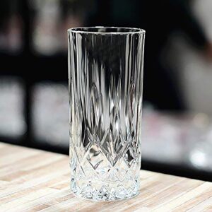 Crystal Highball Glasses, Glass Drinking Glasses [Set of 6] for Water, Juice, Beer, Wine, and Cocktails - Special Edition Glassware Set