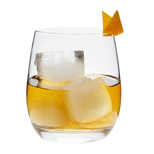 Juvale 12oz Whiskey Glasses, Double Old Fashioned Glasses for Scotch, Bourbon, Cocktails (Set of 6)