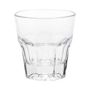 Restaurantware Otto 5 Ounce Whiskey Glasses Set Of 6 Paneled Rocks Glasses - Fine-Blown Tempered Heavy Base Dishwasher-Safe Clear Glass Scotch Glasses For Cocktails Or Liquors