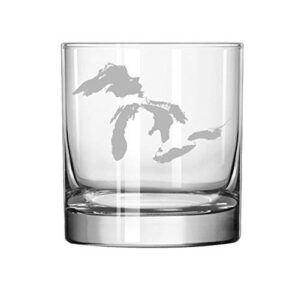 zmaomaoy 11 oz rocks whiskey highball glass great lakes michigan