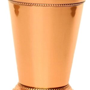 PARIJAT HANDICRAFT Mint Julep Cup Pure Copper Moscow Mule Mint Julep Cup beautifully handcrafted Capacity 12 Ounce