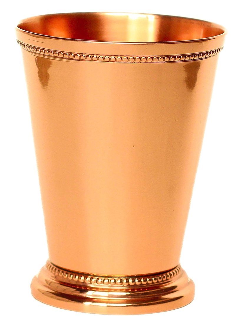 PARIJAT HANDICRAFT Mint Julep Cup Pure Copper Moscow Mule Mint Julep Cup beautifully handcrafted Capacity 12 Ounce