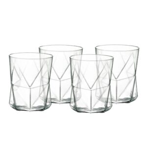 bormioli rocco cassiopea double old fashioned glass, set of 4