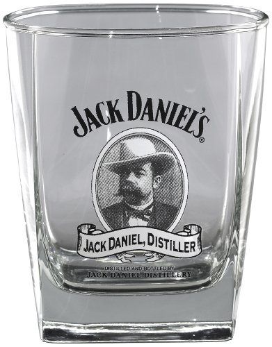 Jack Daniel's Licensed Barware Cameo DOF Glass, 1 Count (Pack of 1), Clear