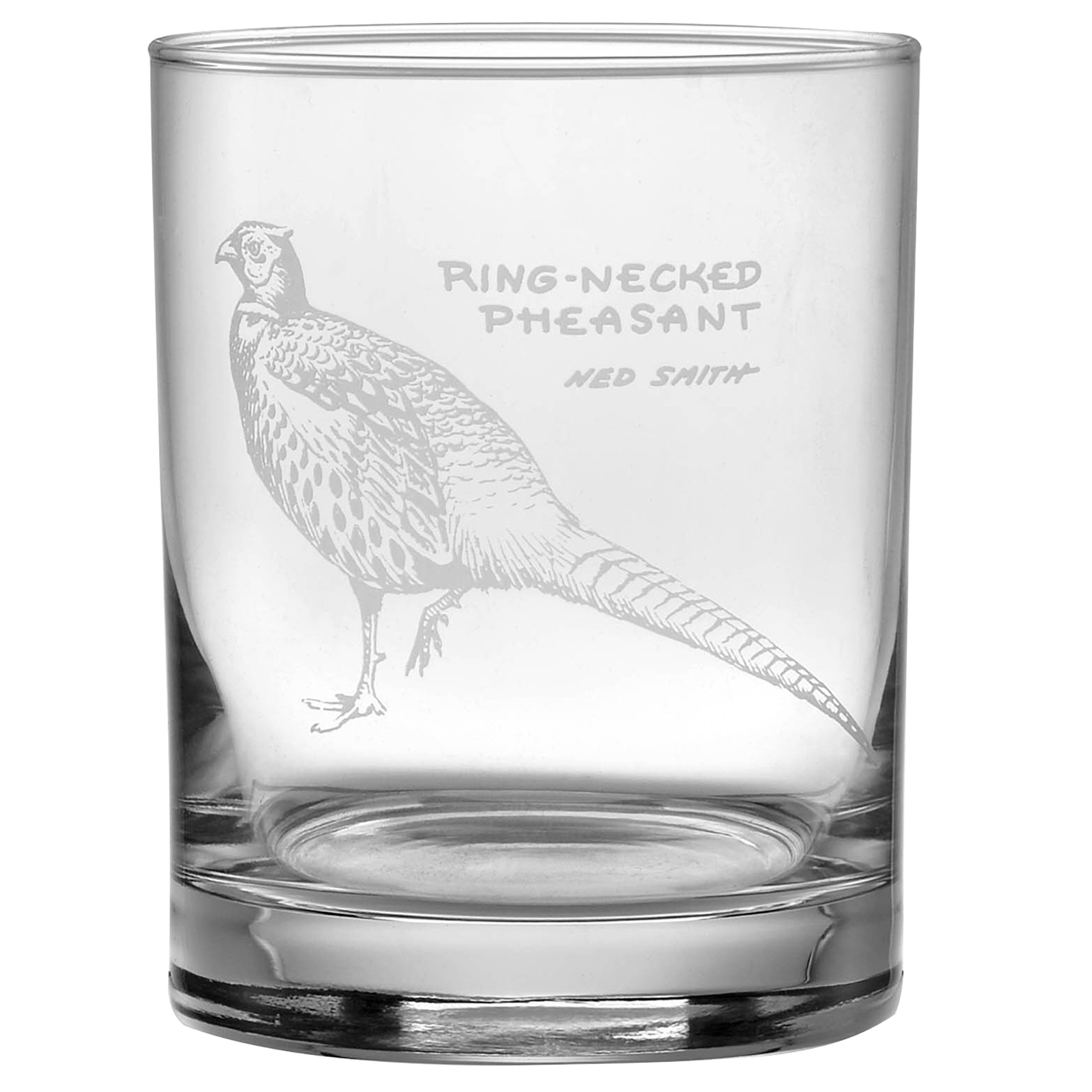 Culver Ned Smith Upland Gamebirds 14-Ounce (DOF) Double Old Fashioned Glass Assorted Set of 4