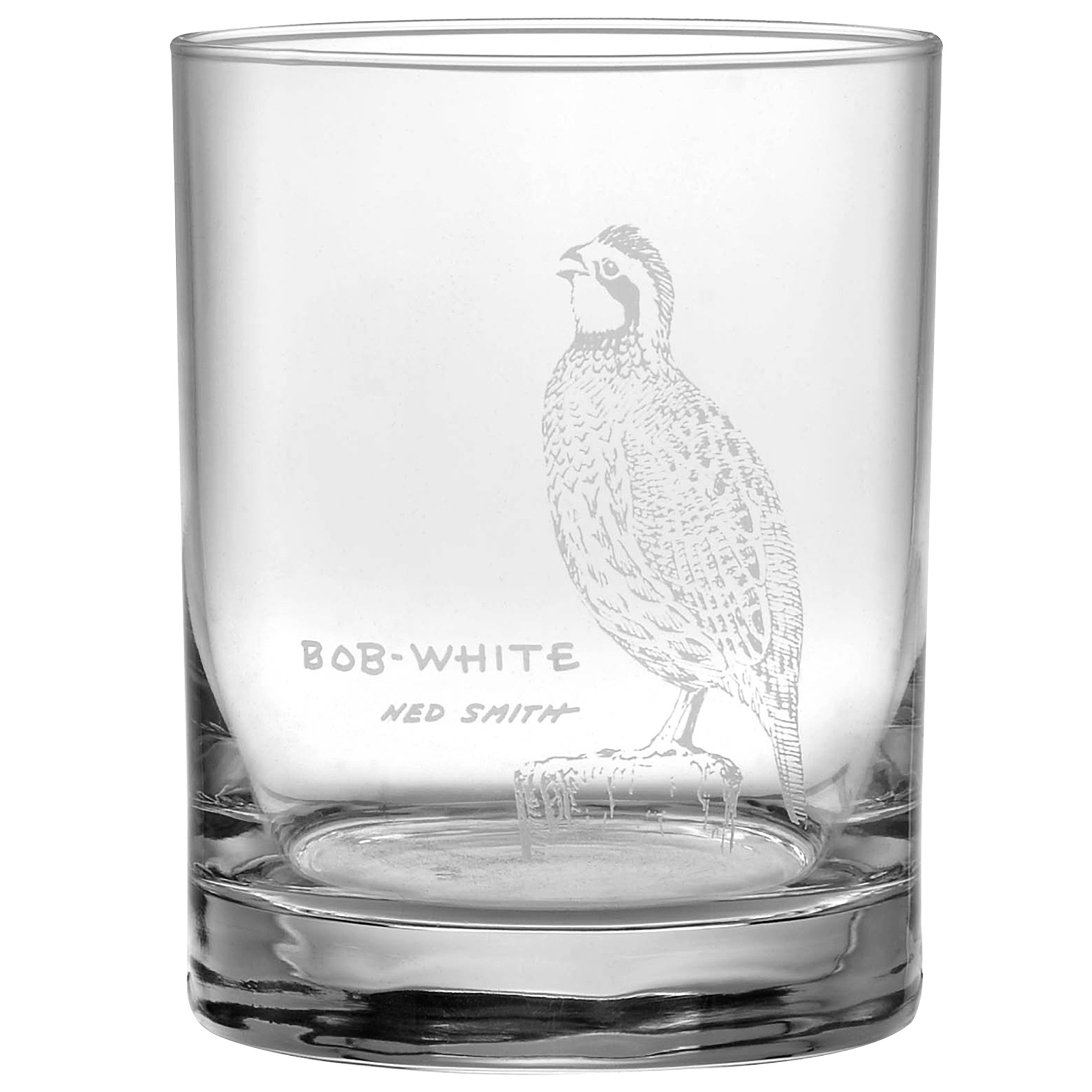 Culver Ned Smith Upland Gamebirds 14-Ounce (DOF) Double Old Fashioned Glass Assorted Set of 4