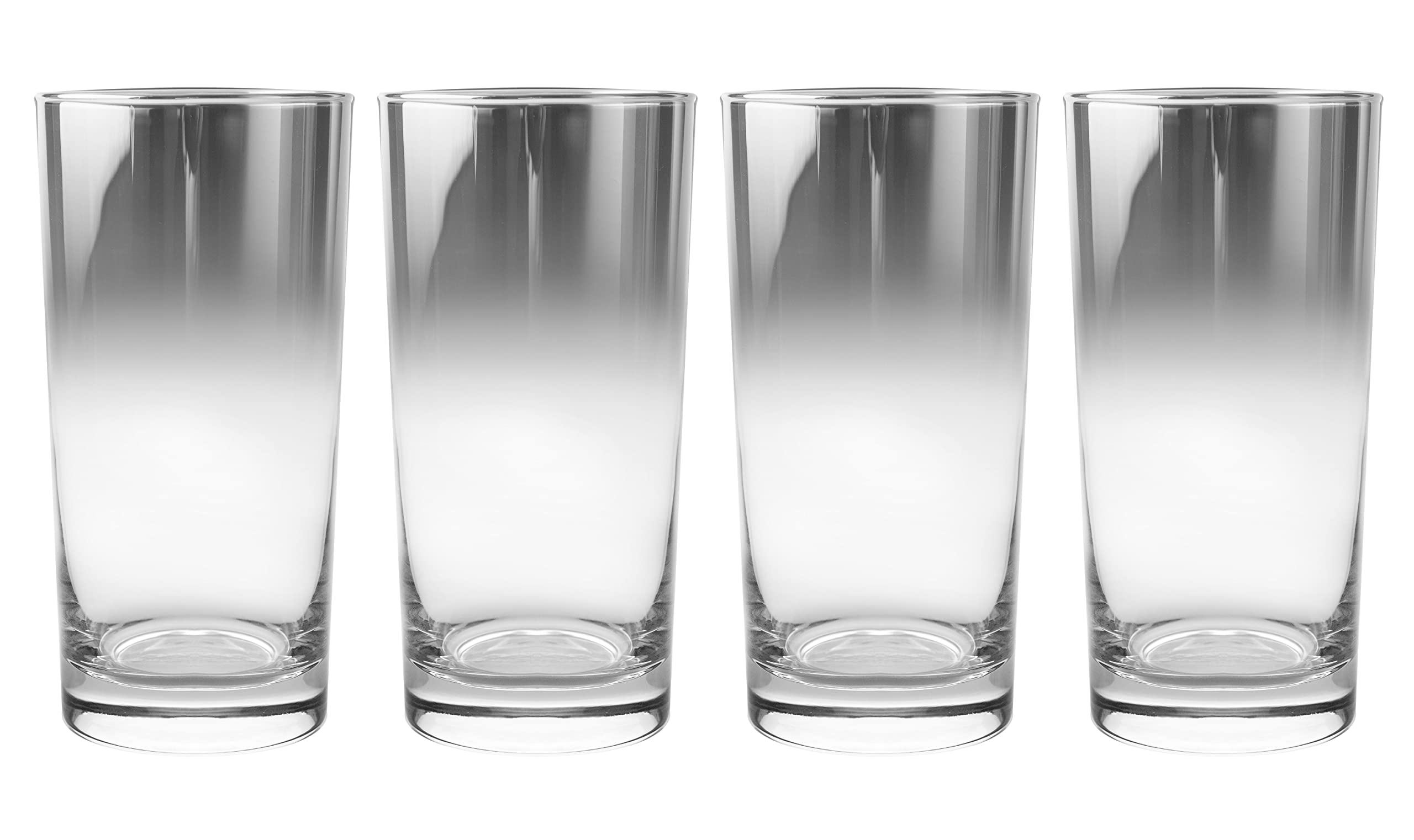 Barski Highball Glass -Drinking Tumblers - Glasses - Smoked - for Water, Juice, Wine, Beer and Cocktails - Set of 4-12 Oz. - Made in Europe