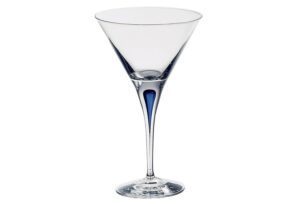 orrefors intermezzo 7 oz. martini stem, set of 2, 2 count (pack of 1),