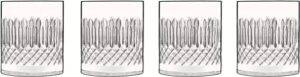 luigi bormioli diamonte 12.75 oz. double old fashion glass, set of 4 12769/01