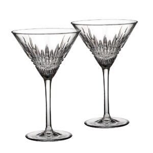 Waterford Crystal Lismore Diamond Martini Glasses, Pair