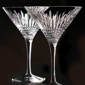 Waterford Crystal Lismore Diamond Martini Glasses, Pair