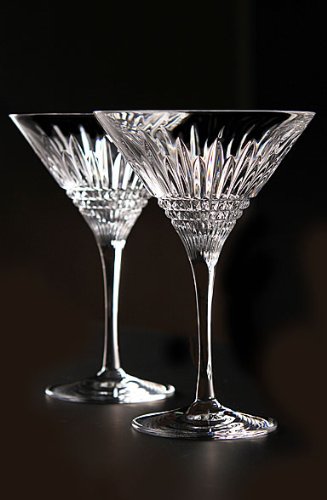 Waterford Crystal Lismore Diamond Martini Glasses, Pair