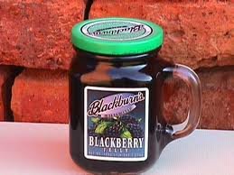 blackburn's preserves & jellys 18oz jar (packed in a glass reusable handled mug) (blackberry jelly)