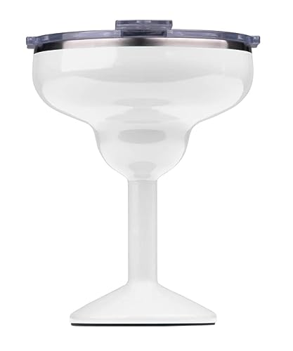 ORCA 'Rita' Insulated Metal Margarita Tumbler, Margarita Glass For Cocktails, Wine, Cold Drinks - Pearl Gloss