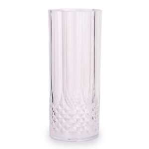 wedding venue shop plastic highball glass - 16oz | clear | crystal design | 1 pc