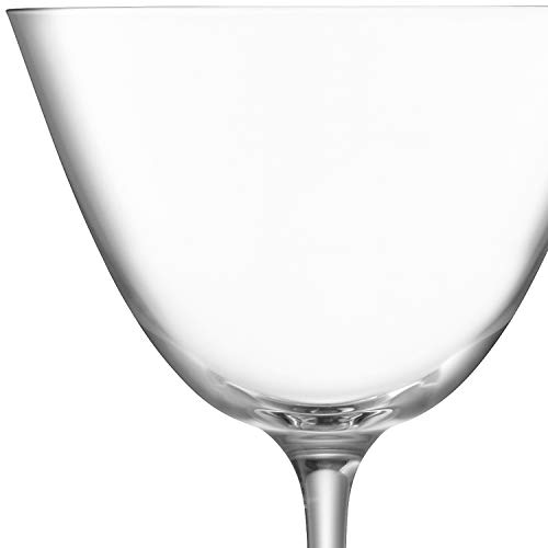 LSA International Borough Martini Glass 195 ml Clear | Set of 4 | Dishwasher Safe | BG08