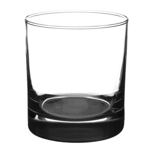 Whiskey Glasses by Libbey 10 oz. Set of 10, Bulk Pack - Heavy Base Old Fashioned Glass, Perfect for Scotch, Bourbon, Whiskey, Cocktail - Black