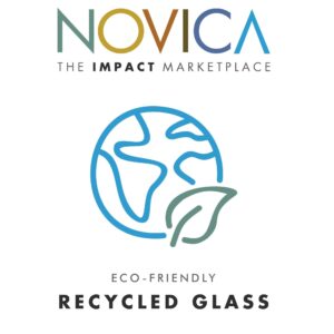 NOVICA Glass, 6 Count (Pack of 1), Bright