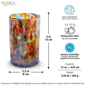 NOVICA Glass, 6 Count (Pack of 1), Bright