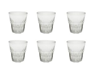 bear hand libbey duratuff cortado gibraltar rocks glass 4.5 oz - set of 6