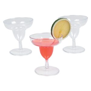 fun express mini margarita appetizer glasses - party supplies - 24 pieces