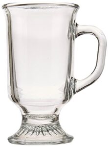 anchor hocking irish coffee mug, 1 count (pack of 1), clear