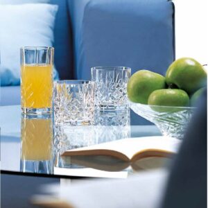 Set of 6 CRYSTAL HIGHBALL Durable Drinking glasses Limited Edition Glassware Drinkware Cups/coolers (11oz)