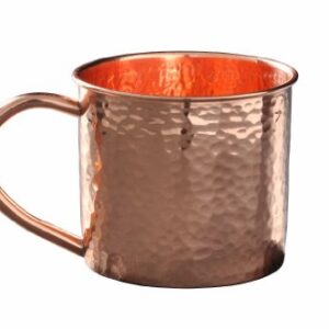 Alchemade 100% Pure Copper Hammered 16 Oz Mug - Perfect Cup For Moscow Mules, Other Cocktails, Or Your Favorite Beverage - Keeps Drinks Colder, Longer