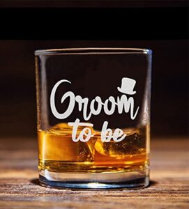 neenonex groom to be whiskey glass