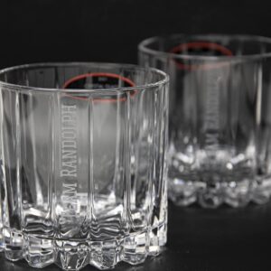 Riedel Personalized Crystal Rocks Glass Pair, Set of 2 Custom Engraved Rocks Glasses for Whiskey, Mixed Drinks and Cocktails on the Rocks, Home Bar Accessories