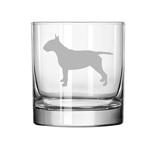 11 oz Rocks Whiskey Highball Glass Bull Terrier