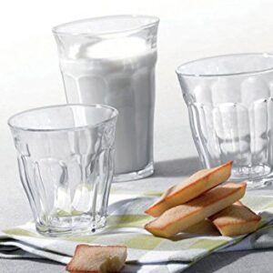 Duralex Made In France Picardie Clear Tumbler, Set of 6, 12.2 oz