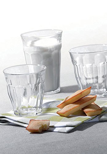 Duralex Made In France Picardie Clear Tumbler, Set of 6, 12.2 oz