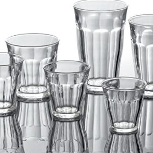 Duralex Made In France Picardie Clear Tumbler, Set of 6, 12.2 oz