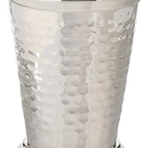 Alchemade 12 Oz Hammered Nickel Derby Cup Without A Handle - Great For Mint Juleps, Other Cocktails, Or Your Other Beverage - Keeps Drinks Cold Longer