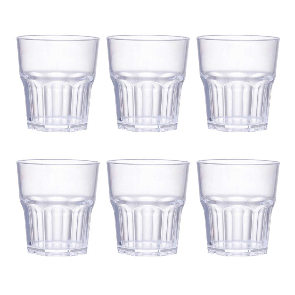 YARNOW 6pcs Whiskey Glasses Rocks Glasses Glasses Tumblers Bar Old Fashioned Cups for Drinking Beer Cocktails Glassware 35ml