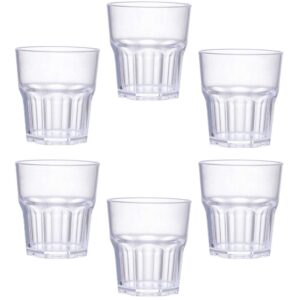 YARNOW 6pcs Whiskey Glasses Rocks Glasses Glasses Tumblers Bar Old Fashioned Cups for Drinking Beer Cocktails Glassware 35ml