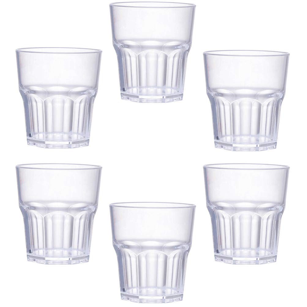 YARNOW 6pcs Whiskey Glasses Rocks Glasses Glasses Tumblers Bar Old Fashioned Cups for Drinking Beer Cocktails Glassware 35ml