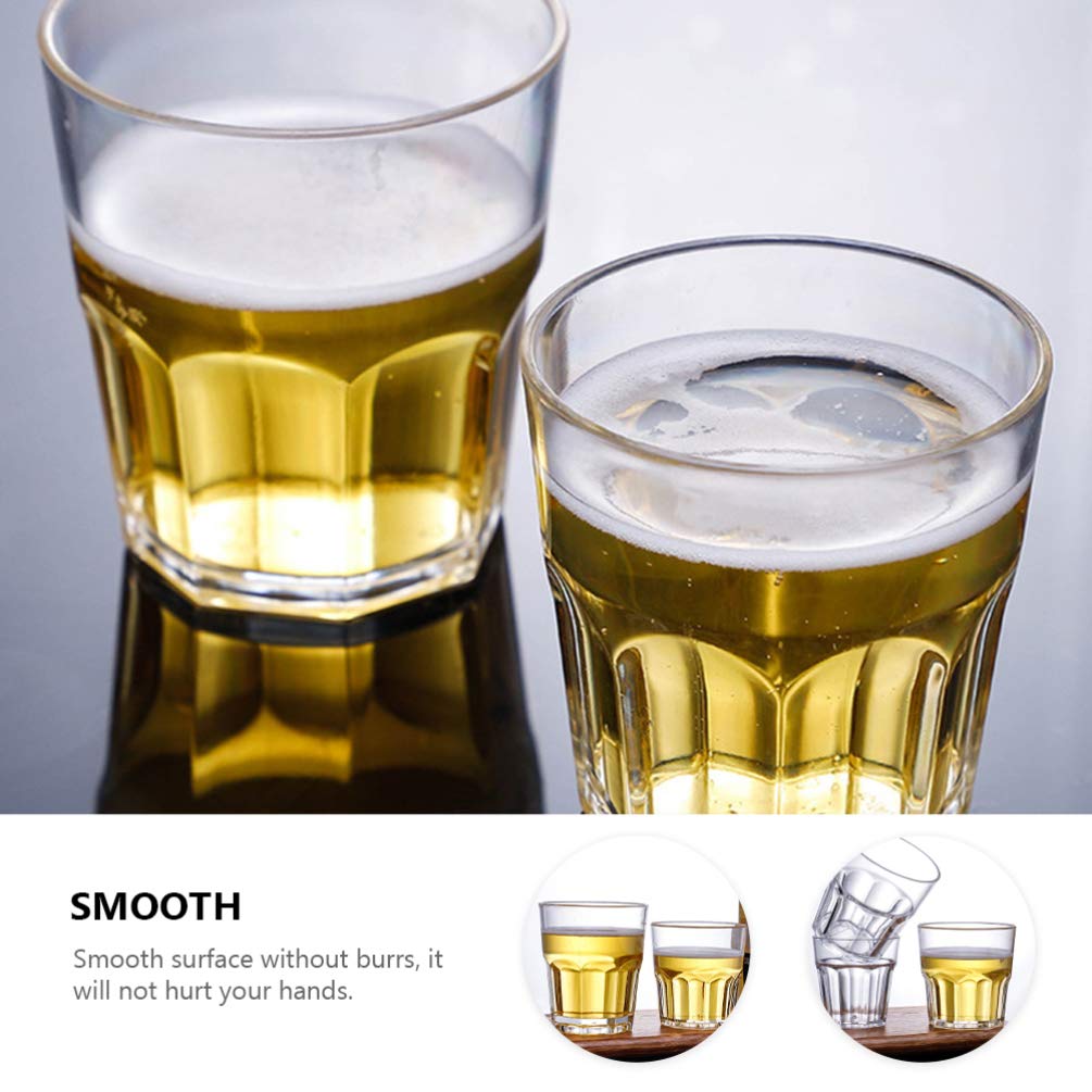 YARNOW 6pcs Whiskey Glasses Rocks Glasses Glasses Tumblers Bar Old Fashioned Cups for Drinking Beer Cocktails Glassware 35ml