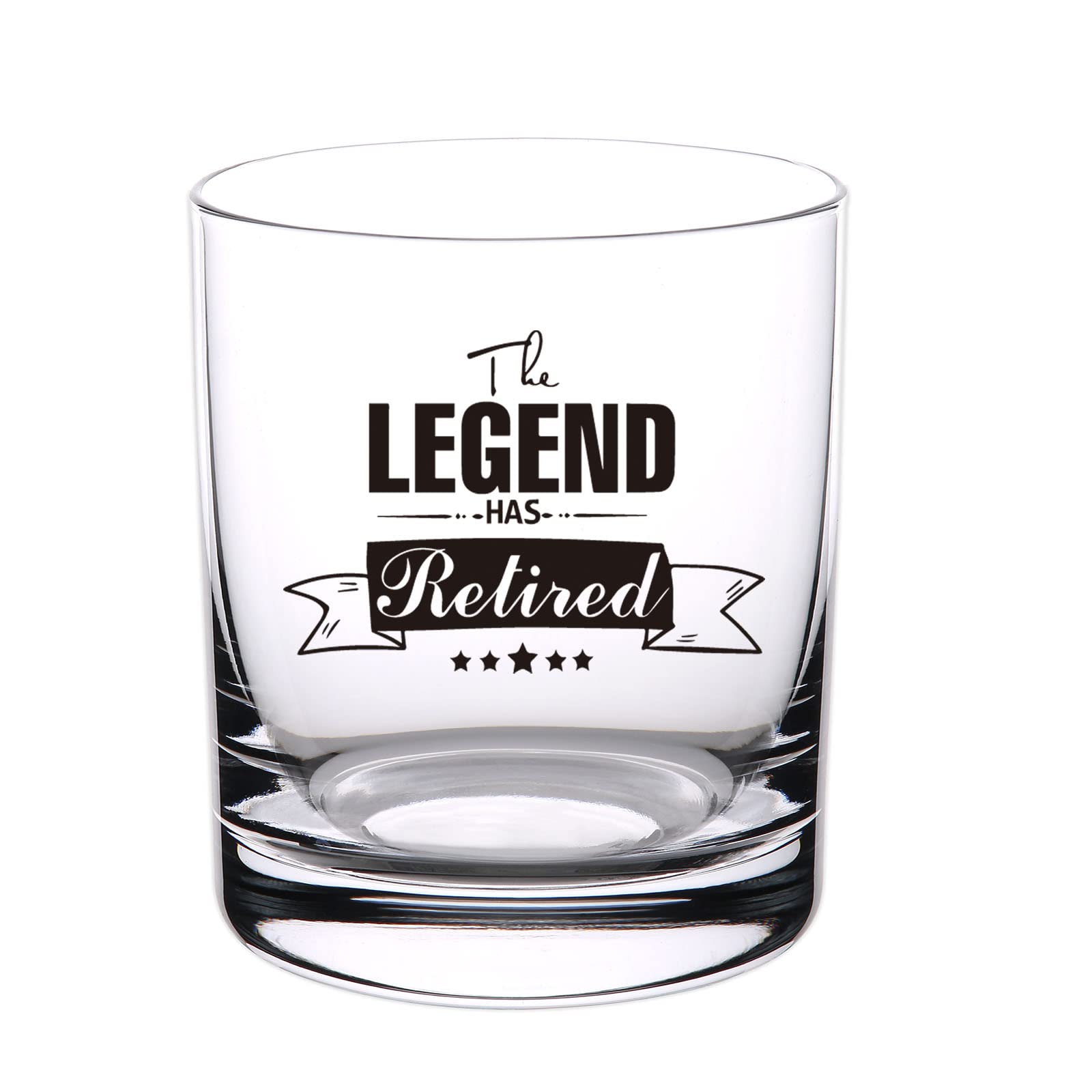 Retirement Gifts for Men women 2023 Whiskey Glasses Retirement Party Decorations The Legend has Retired Gag Gifts for Coworkers Boss Dad Husband Friends Bourbon Scotch Glass 12 oz