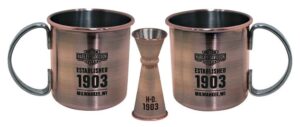 harley-davidson moscow mule set, antique copper finish, 16 oz. hdl-18609