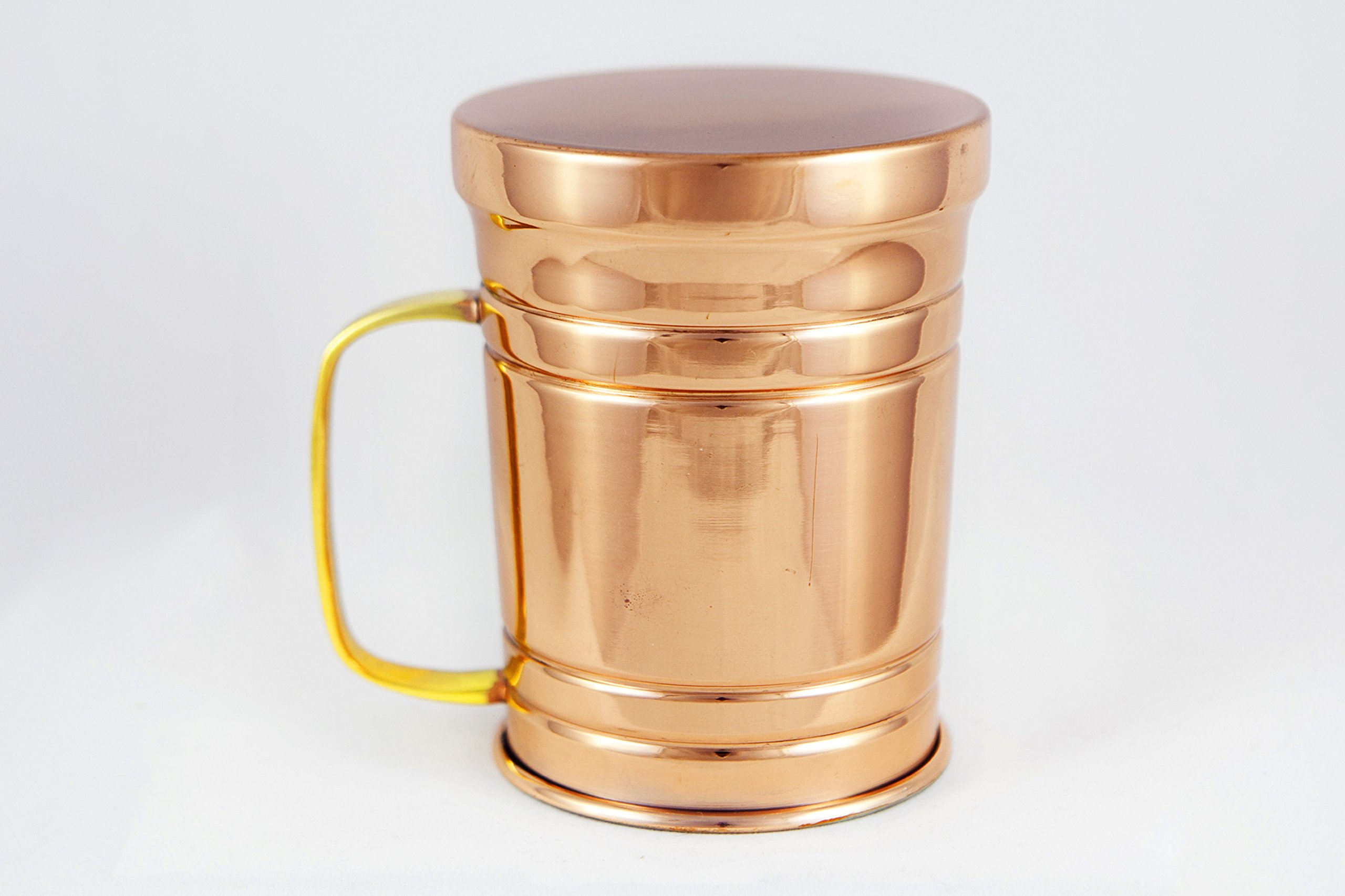 20 Oz Alchemade 100% Copper Stein - Renaissance Metal Tankard - Goblet/Mug For Beer, Cocktails, And Your Favorite Beverages - Keeps Drinks Cold Longer