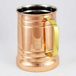 20 Oz Alchemade 100% Copper Stein - Renaissance Metal Tankard - Goblet/Mug For Beer, Cocktails, And Your Favorite Beverages - Keeps Drinks Cold Longer